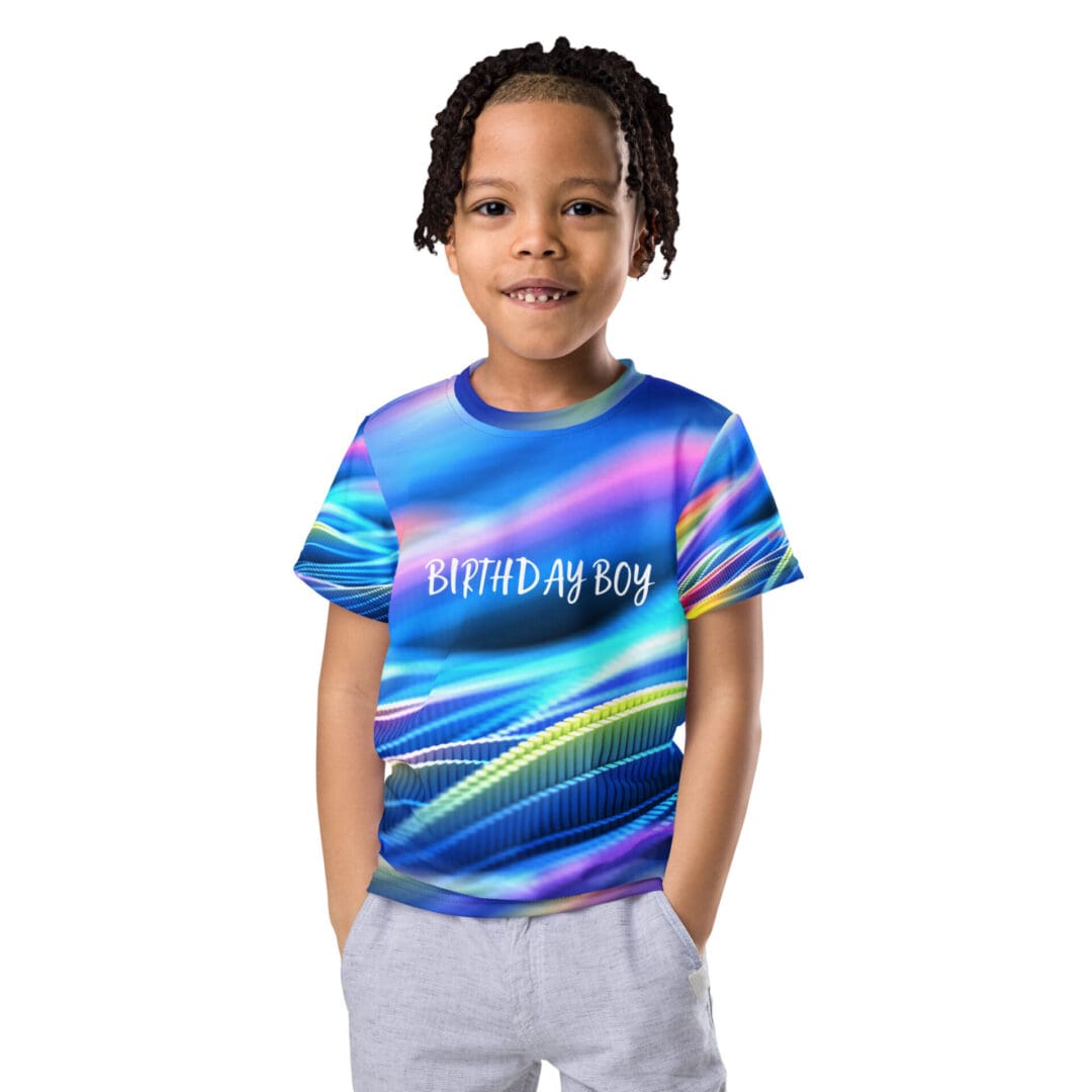 KDPF Braveheart Prismatic Kids Birthday T-shirt - KDPF Braveheart