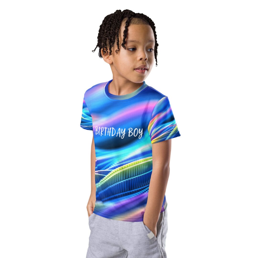 KDPF Braveheart Prismatic Kids Birthday T-shirt - KDPF Braveheart